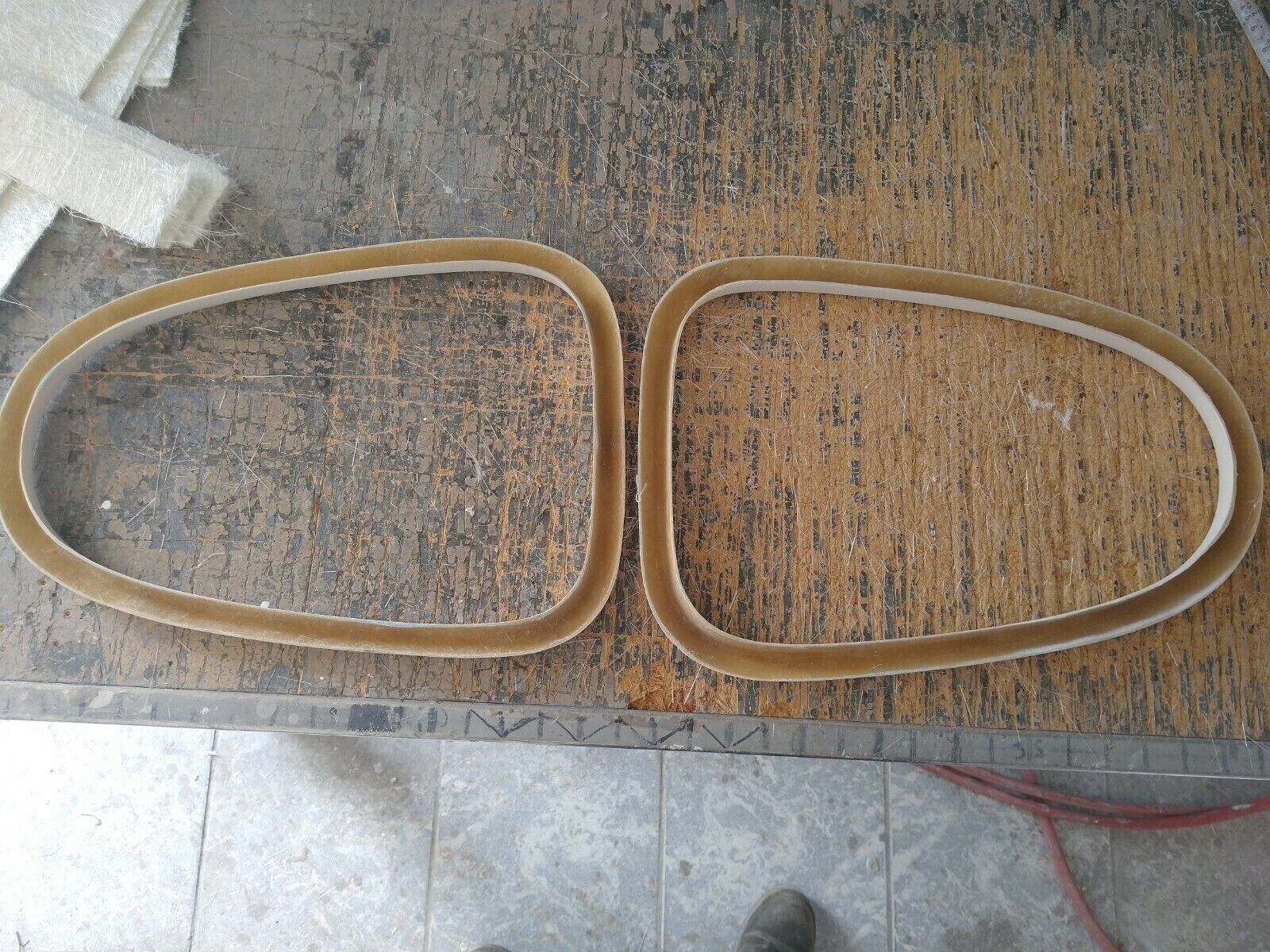 Willys coupe rear window garnish molding, gasser, pro, fits 1940, 1941 ...