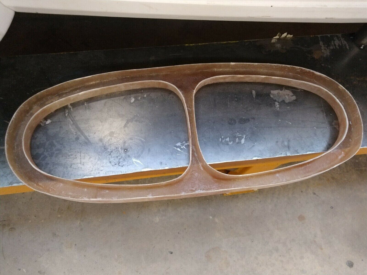 Willys rear window garnish moulding surround only no garnish(fiberglas ...
