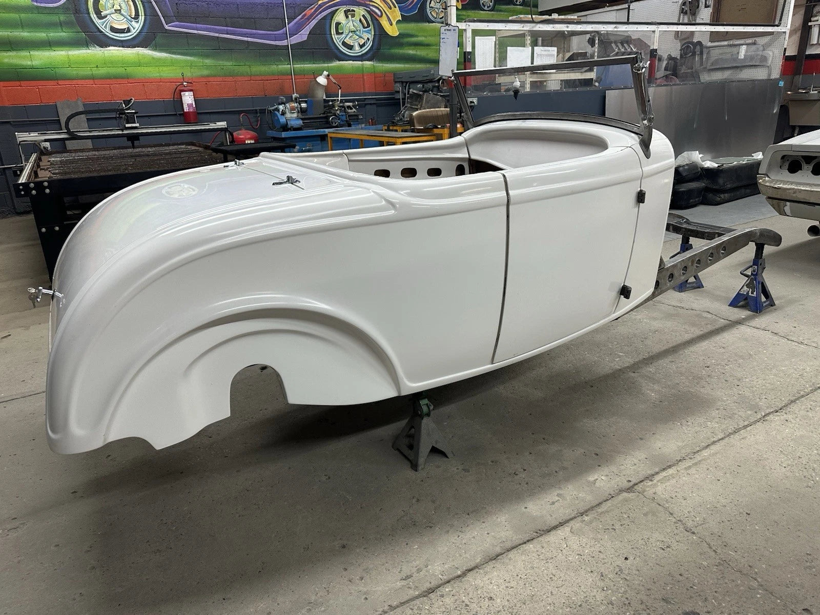 1932 ford Roadster fiberglass body And Chassis/frame channeled hot rat ...